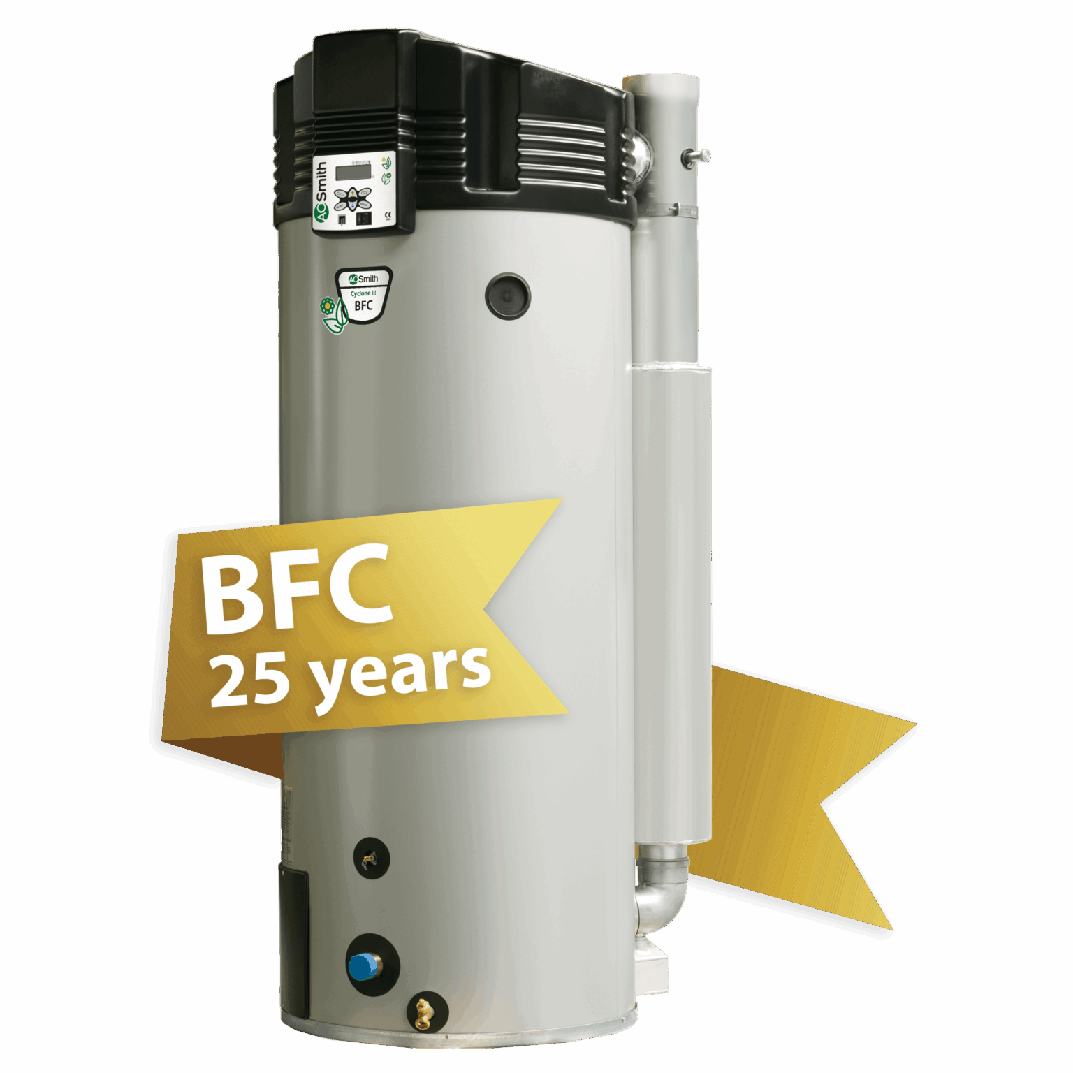 BFC Cyclone high efficiency Storage Water Heater | A.O. Smith